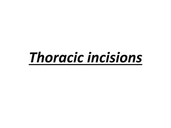 Thoracotomy | PPTX