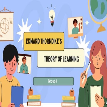 Theory of Thorndike - Learning Theory | PPTX