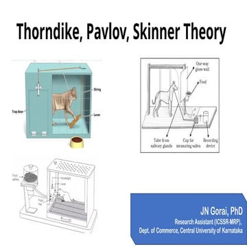 Edward Thorndike, Ivan Pavlov, B.F. Skinner Theory. pptx | PPTX