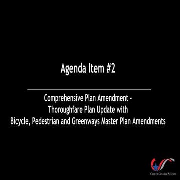 Thoroughfare Plan Update | PPTX