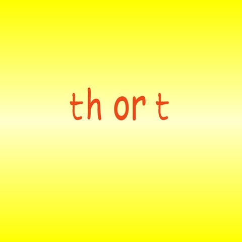 Th or t | PPT