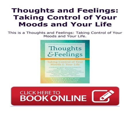 [KINDLE]||Thoughts and Feelings: Taking Control of Your Moods and Your ...