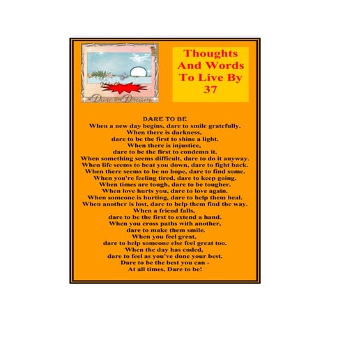 Thoughts and Words to Live By 37 | DOC