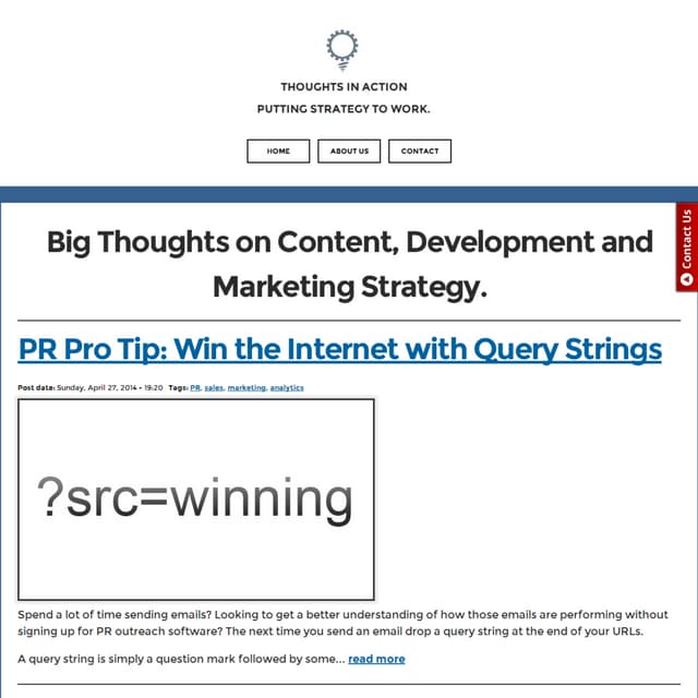 Big Thoughts on Content, Development and Marketing Strategy. | PDF