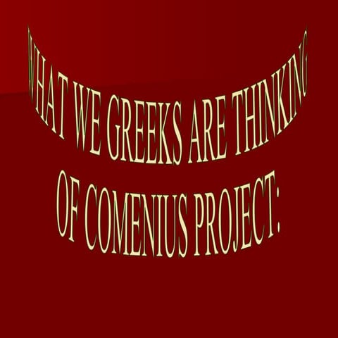 Thoughts of comenius | PPS