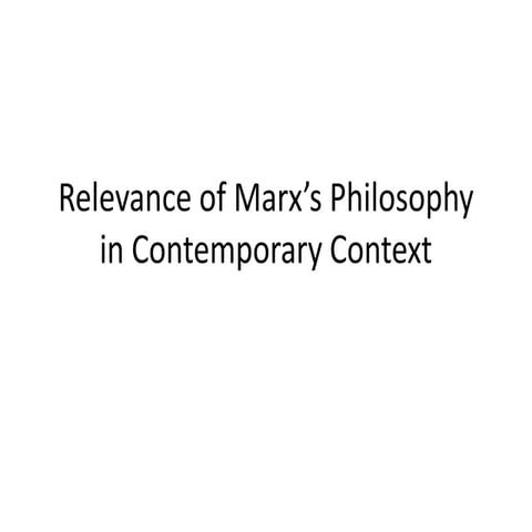 Karl marx | PPTX