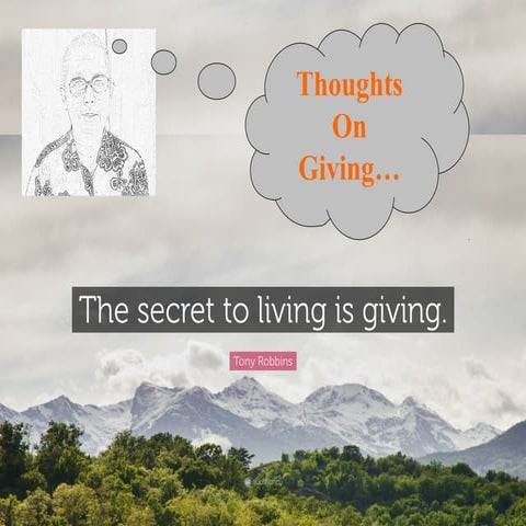Thoughts On Giving... | PPT