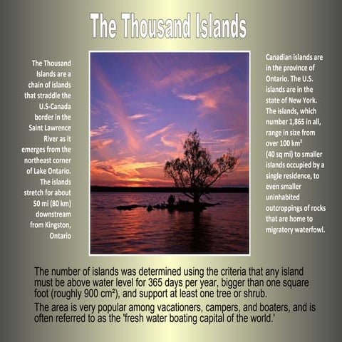 Thousand islands | PPS