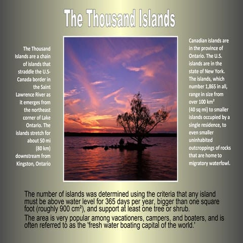 Thousand Islands Canada | PPS