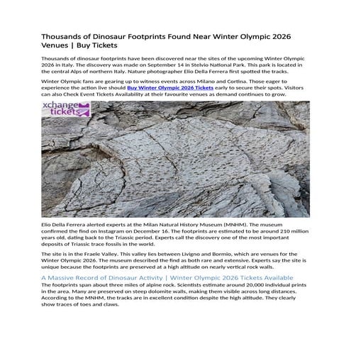 Thousands of Dinosaur Footprints Found Near Winter Olympic 2026 Venues.docx
