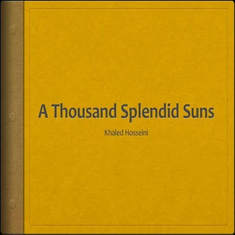 Thousand splendid suns | PPTX