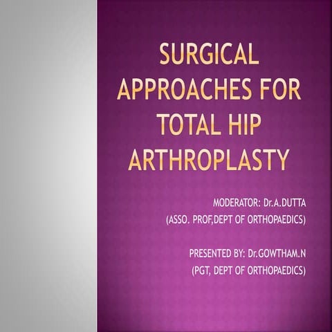 Thr approaches journal | PPTX