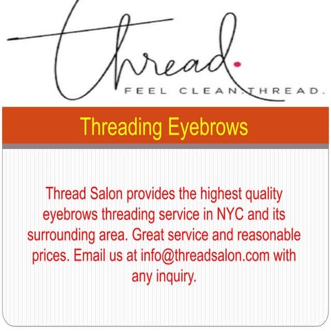 Threading Eyebrows | PPTX