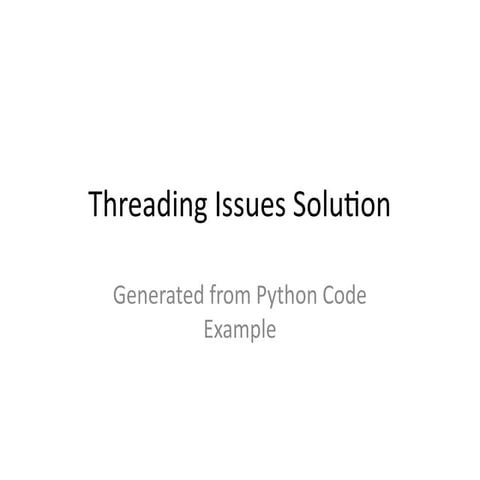 Threading Issues Solution Pptxxxxxxxxxxxxxxxxxxxxxxxxxxxxxxxxxxx Pptx