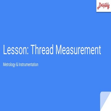 Thread measurment | PPT