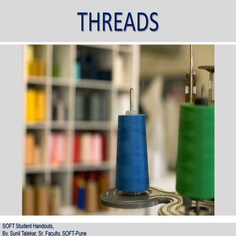 Threads 131226213608-phpapp01 | PPTX | Needlework | Arts and Crafts