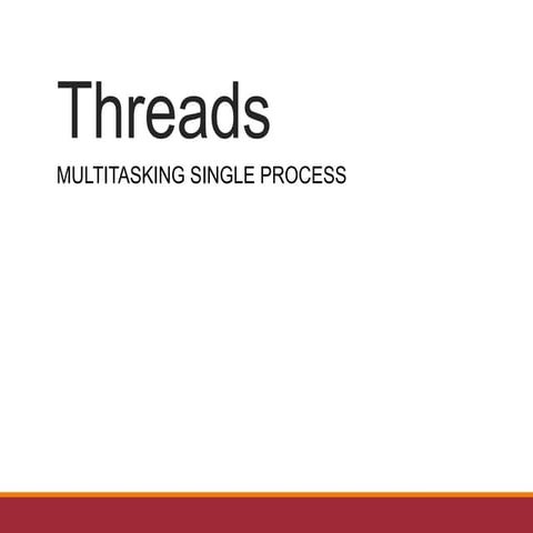 Threads - Lập trình hệ thống IT4786 | PPTX