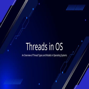 Threads in operating system computer science | PPTX