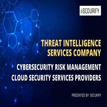 Threat Intelligence Services Company | Cybersecurity Risk Management ...