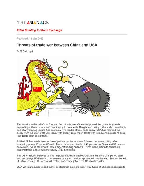 The US-China Trade War | PPT