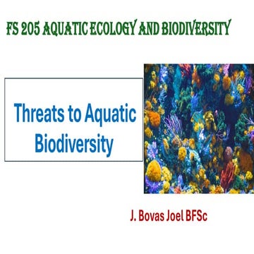 Major Threats to Aquatic biodiversity .pdf