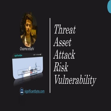 Threat vs risk vs attack vs Asset vs vulnerability | PPTX
