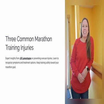 Three Common Marathon Training Injuries. | PDF