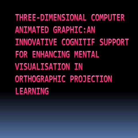 Three dimensional computer animated graphic | PPT