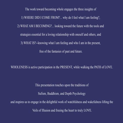 Three Fold Path To Wholeness | PDF