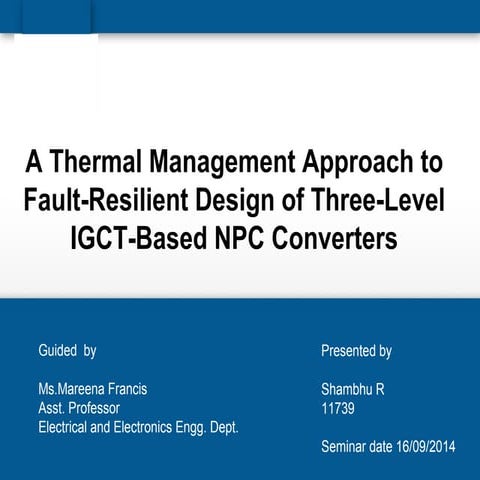 Three level igct-based npc converters | PPT