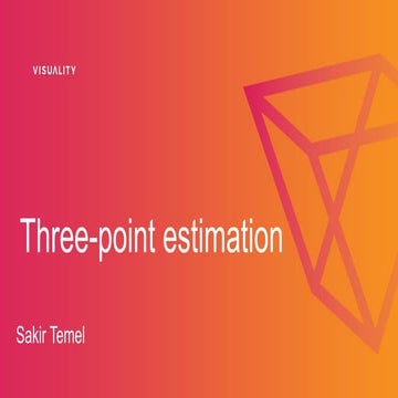 Three Point Estimation Technique For Software Development Pdf