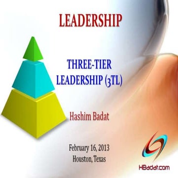 THREE-TIER LEADERSHIP | PPTX
