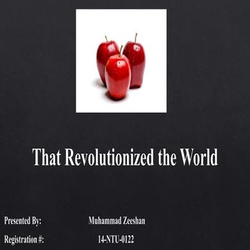 Three Apples that Revolutionized the World | PPTX