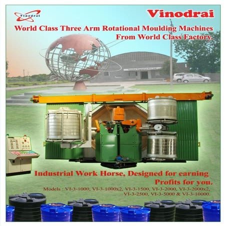 Three Arm Rotational Moulding Machine | PDF