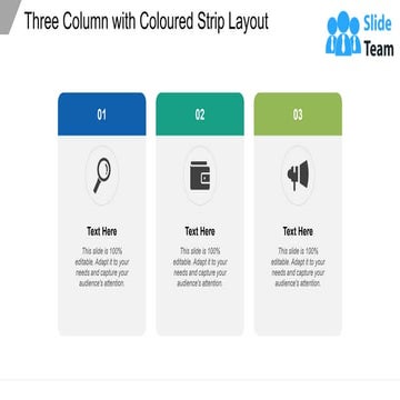 Three Column With Coloured Strip Layout | PDF