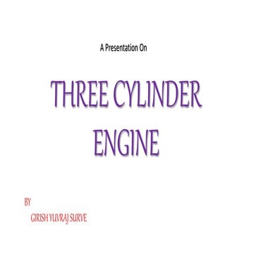 Three cylinder engine | PPTX