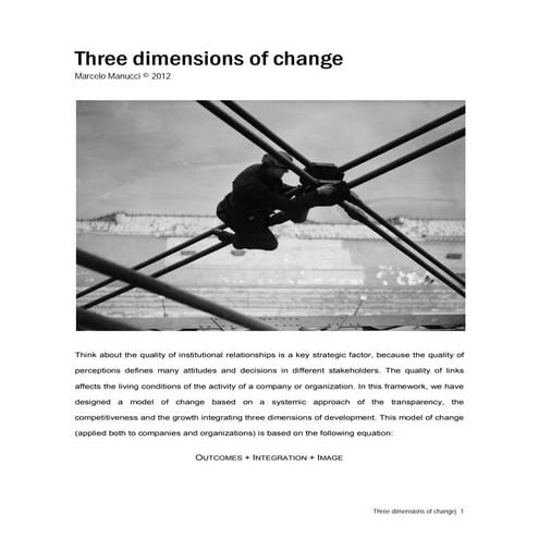 Three dimensions of change | PDF