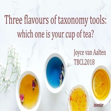 Three flavours of taxonomy tools Joyce van Aalten | PPTX | Technology ...