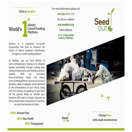 Three flyer Seed Out | PPT