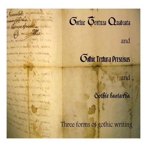 Three forms of Gothic Writing | PPT