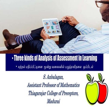 THREE KINDS OF ANALYSIS OF ASSESSMENT IN LEARNING | PPTX