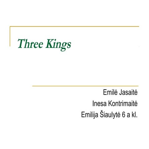 Three Kings | PPT