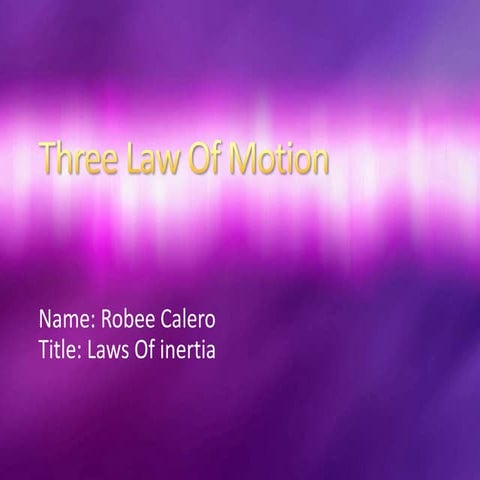 Three law of motion II | PPTX