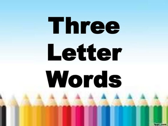 3 letters words | PDF