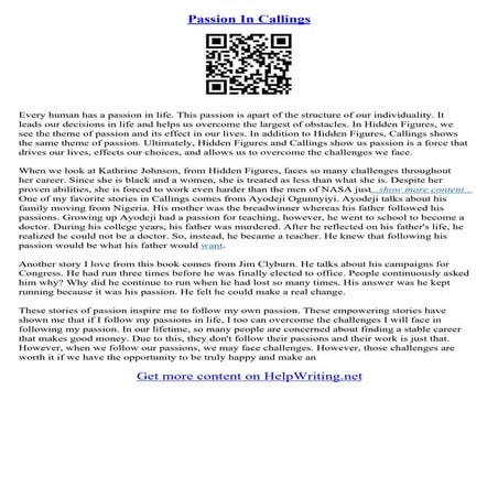 Three Passions Essay | PDF