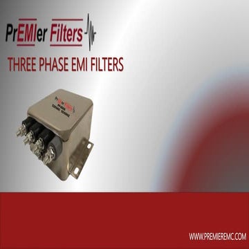 Three phase emi filters by premier filters | PPT