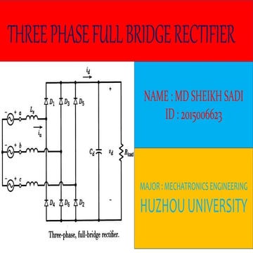 Three phase full bridge rectifier | PPTX | Home Appliances | Home & Garden