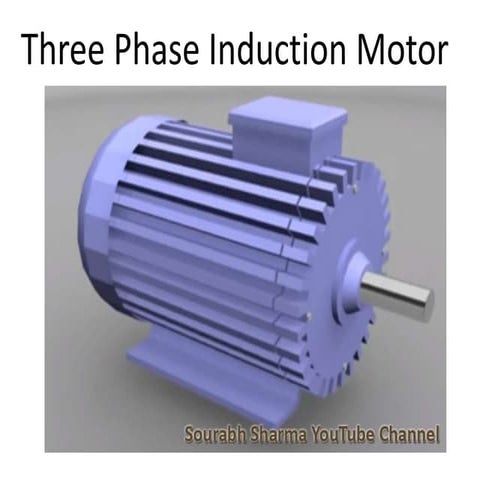 Construction of three phase induction motor | PDF