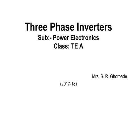 Three phase semi converter | PPTX