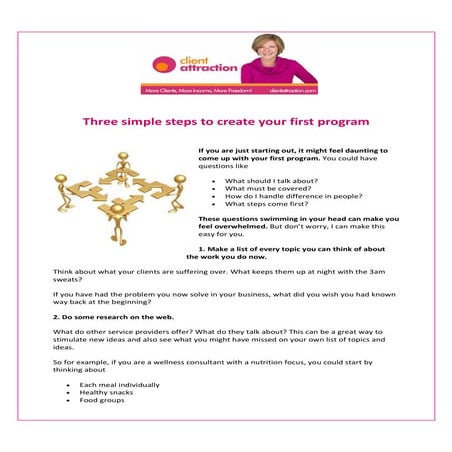 Three simple steps to create your first program | PDF